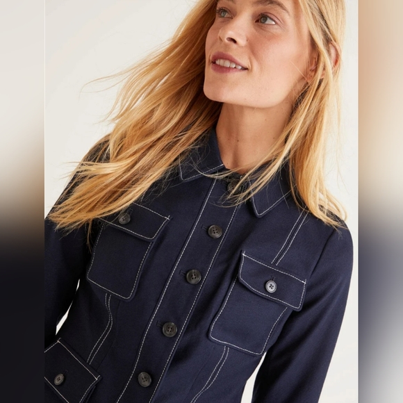 Boden | Jackets & Coats | Boden Wheatley Topstitch Jacket | Poshmark